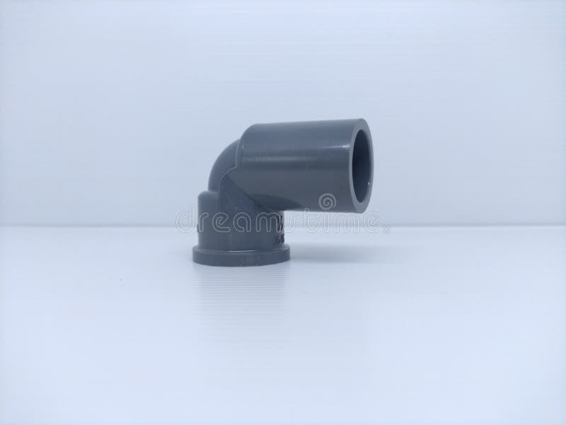 Side View Elbow Plumbing Pipe with Holes on Both Sides Stock Photo ...
