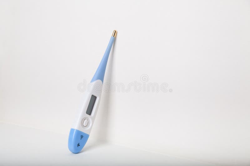 Electronic Thermometer with 38 Degrees Temperature Stock Image - Image ...