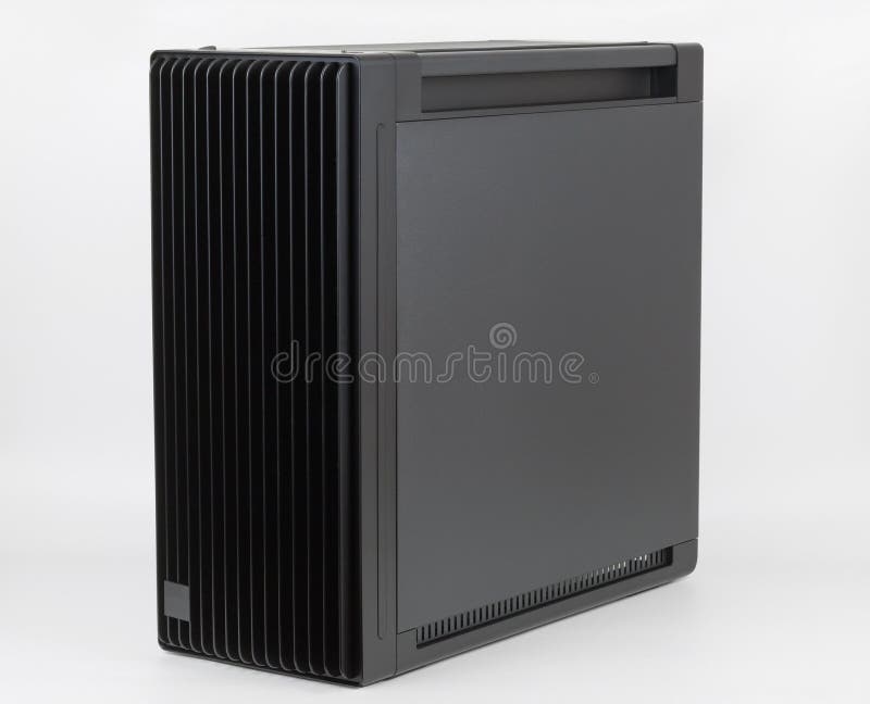 Side View of Empty Big Tower, PC Case, Chassis, 15.5 Mm Front Panel ...