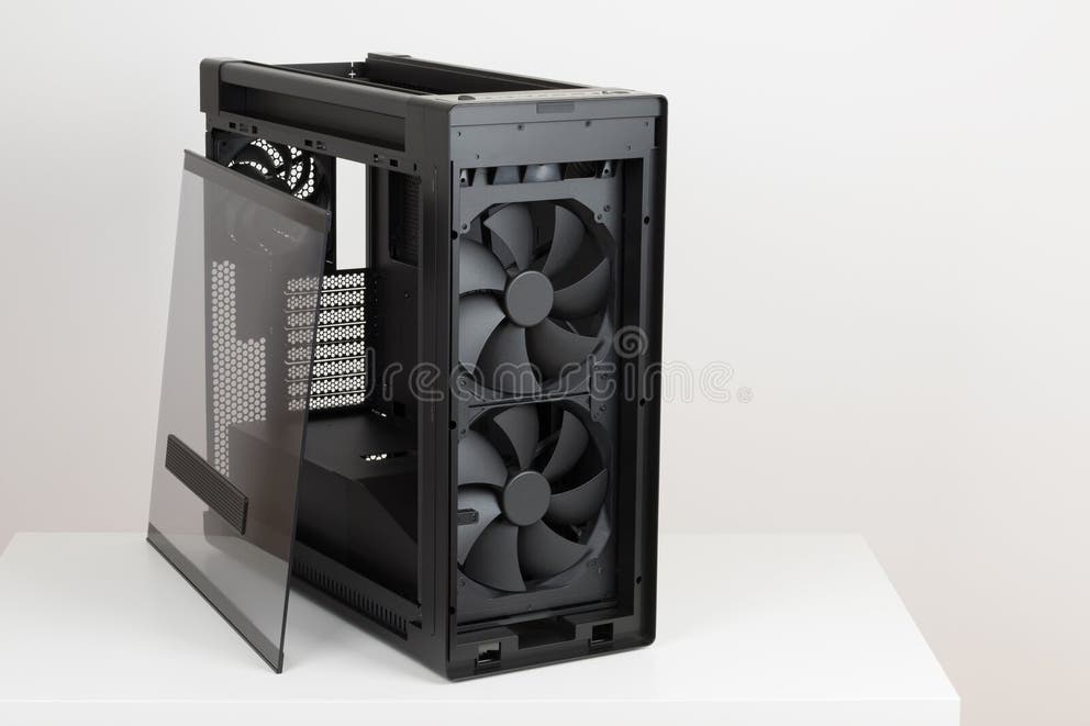 Side View of Empty Big Tower, PC Case, Chassis, Removable Tempered ...
