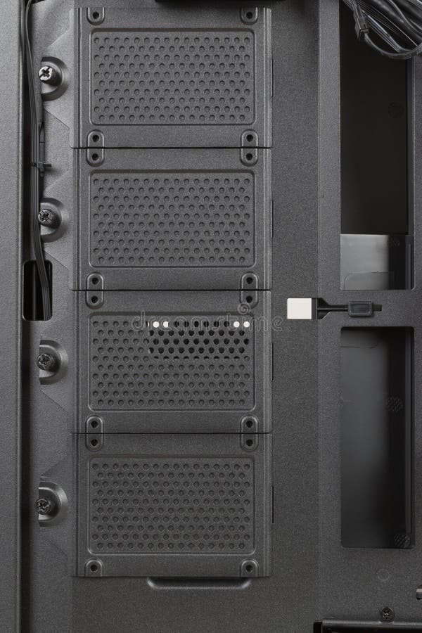 Side View of Empty Big Tower, PC Case, Chassis, without Right Metal ...