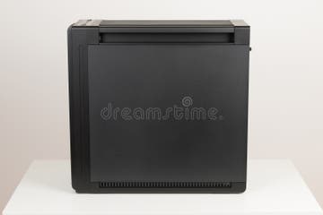 Side View of Empty Big Tower, PC Case, Chassis, Studio Shoot on White ...