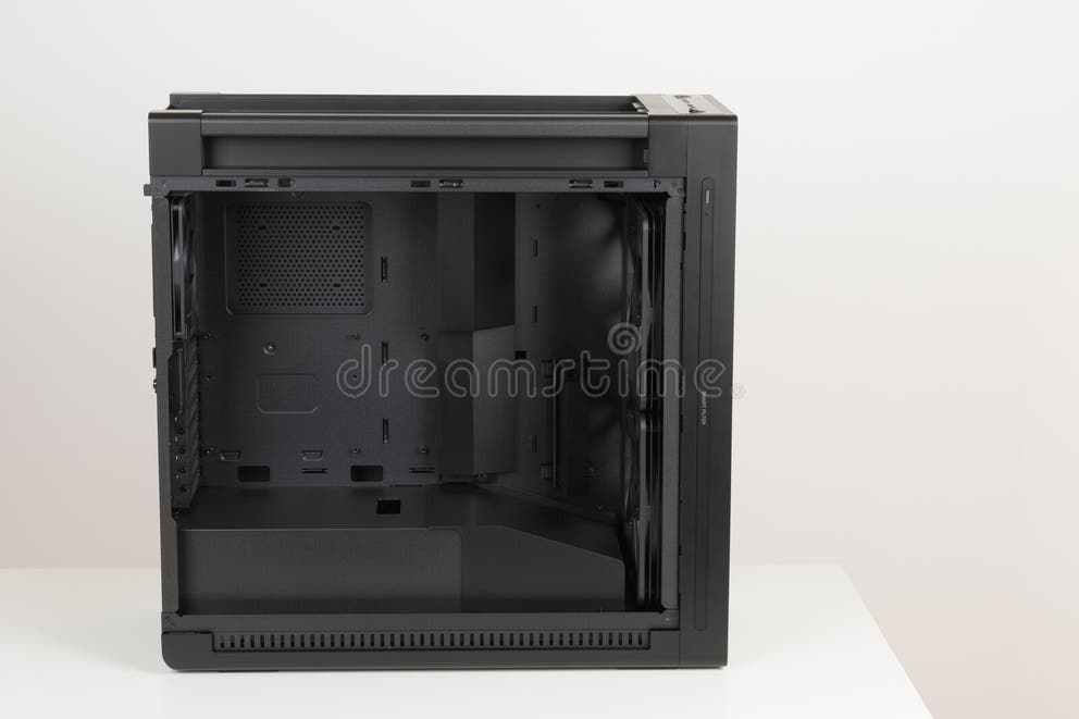 Side View of Empty Big Tower, PC Case, Chassis, without Upper and ...