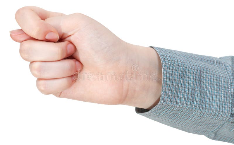 Side View of Fig Sign - Hand Gesture Stock Photo - Image of curled ...