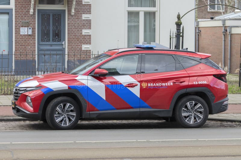 Side View Fire Department Car at Amsterdam the Netherlands 24-1-2023 ...