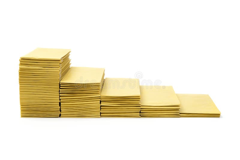 Stacks of Yellow Coins Isolated Stock Photo - Image of isolated, money ...