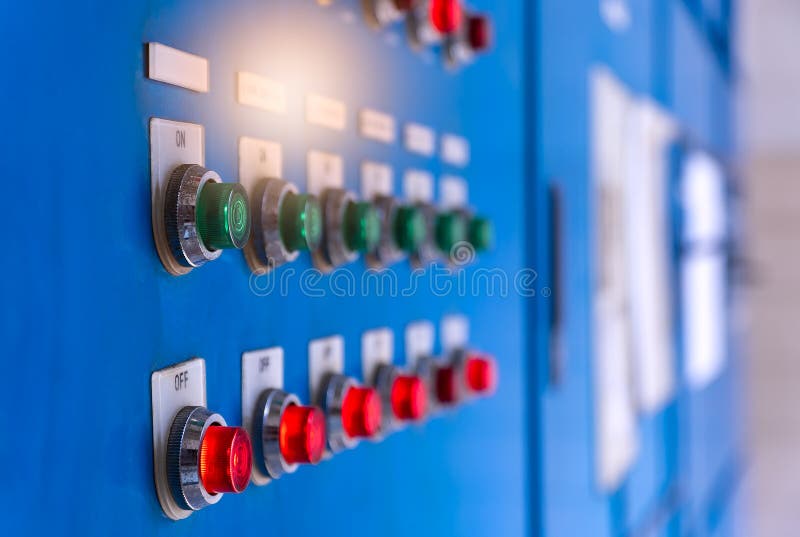 Side View Flare Button Switch Panel Off Machines Stock Photos - Free ...