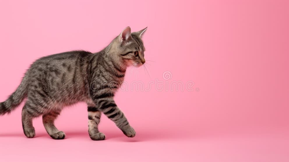 Side View Cat Walking Stock Illustrations – 485 Side View Cat Walking ...
