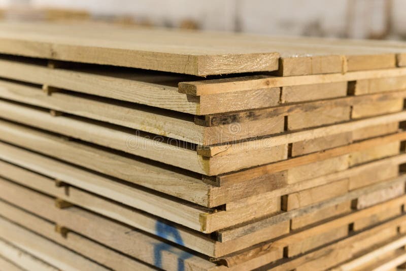 Side View of Folded Decorative Stuff Untreated Wooden Blocks in ...