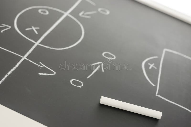 Football strategy plan stock photo. Image of closeup - 29943184