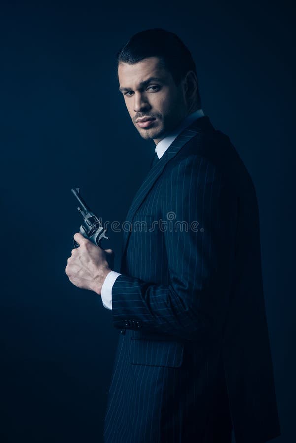 Old gangster side view stock photo. Image of evil, ethnic - 56886948