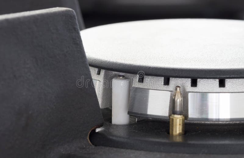 Side View of Gas Modern Stove Stock Image - Image of stainless, kitchen ...