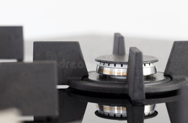 Side View of Gas Modern Stove Stock Image - Image of interior, cooker ...