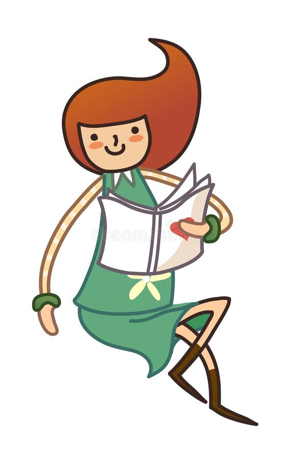 Side view of girl stock vector. Illustration of clip - 31091065