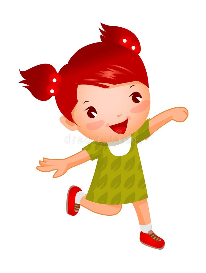 Side view of girl stock vector. Illustration of enjoyment - 30166425