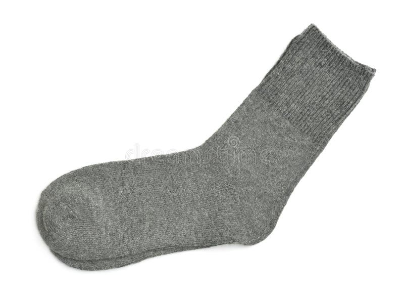 Side View of Gray Woolen Socks Stock Photo - Image of fashion, male ...