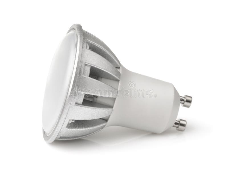 Side view of GU10 LED bulb stock photo. Image of interior - 241324272