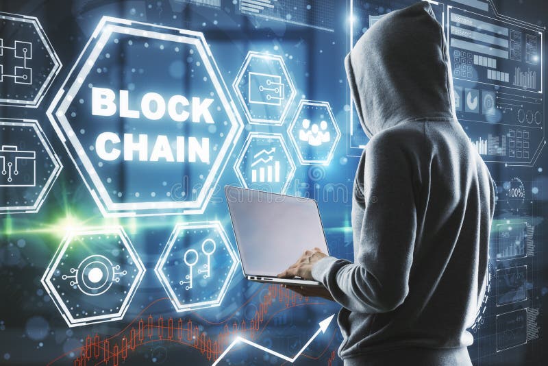 Blockchain Interface Concept Stock Photo - Image of danger, data: 120292972