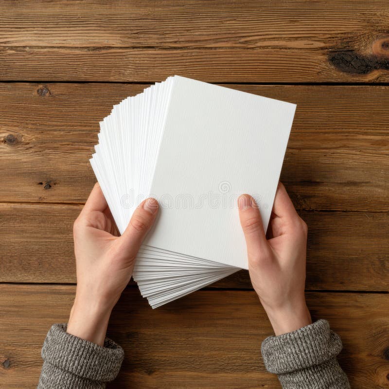 Organizing Blank Paper Stack Stock Illustration - Illustration of ...