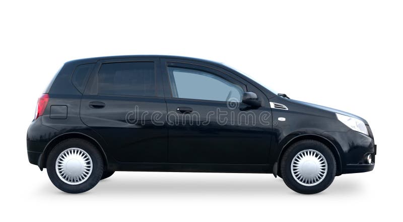 Side View Hatchback Car Isolated on White Background Stock Photo ...