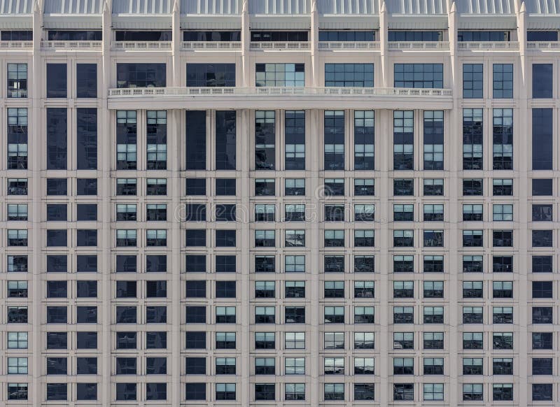 Side View of Hotel with Square Windows Stock Photo - Image of cityscape ...