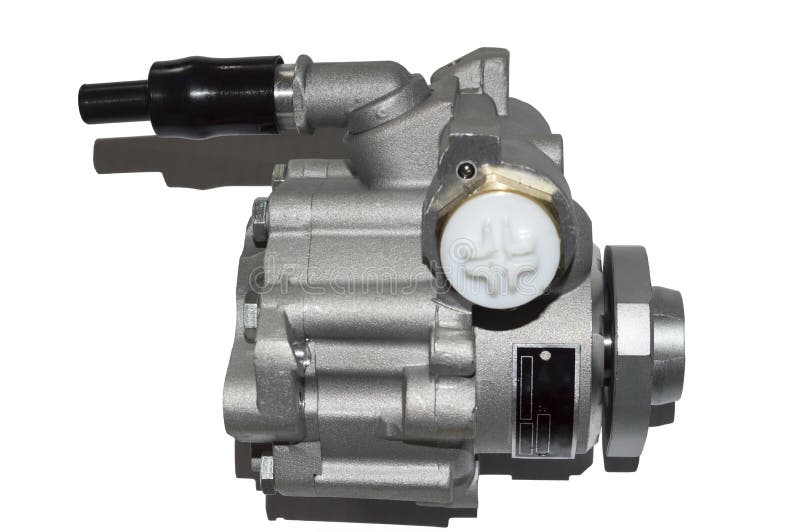 A New Hydraulic Power Steering Pump is Installed on the Car Stock Photo ...