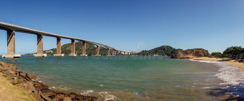 Side View of the Imposing Third Bridge, or Terceira Ponte, with Its ...