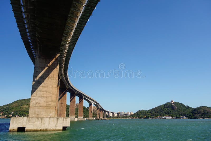 Side View of the Imposing Third Bridge, or Terceira Ponte, with Its ...