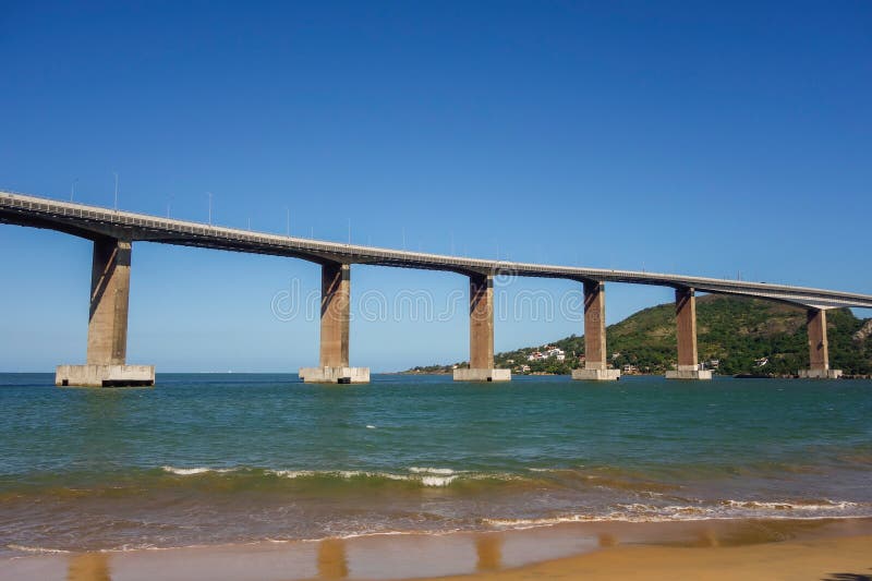 Side View of the Imposing Third Bridge, or Terceira Ponte, with Its ...