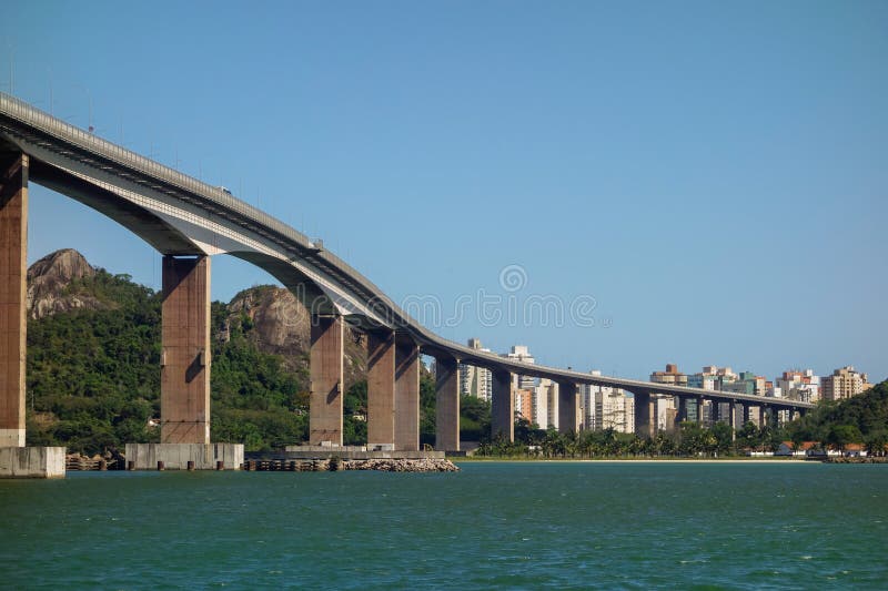 Side View of the Imposing Third Bridge, or Terceira Ponte, with Its ...