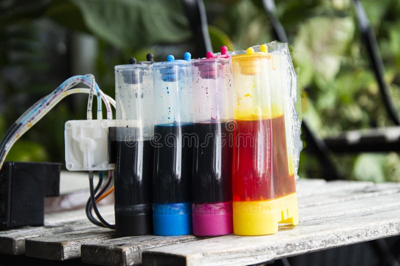 Side View of Ink Tank, DIY Printer Stock Image - Image of digital ...