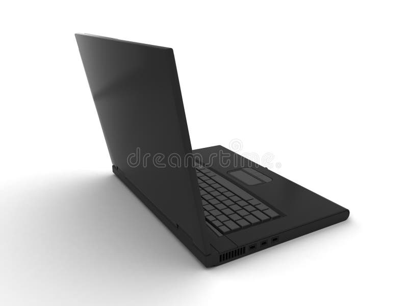 Side View Of An Isolated Black Notebook Stock Illustration ...