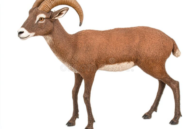 Side View Isolated Ram White Background Transparent Stock Photos - Free ...