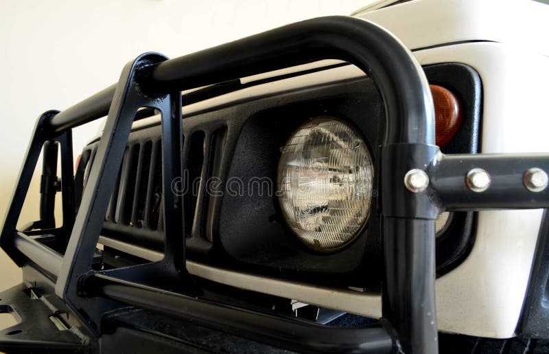 Side View of Jeep Car Headlight Stock Image - Image of headlight ...