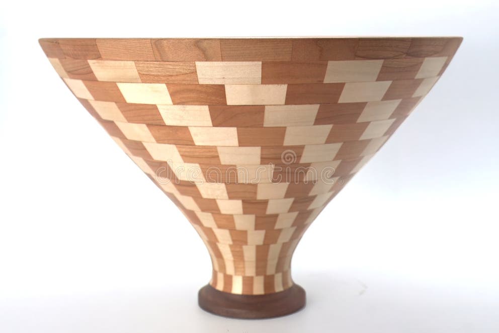 Side View of a Segmented Lathe Turned Bowl Made of Three Different ...