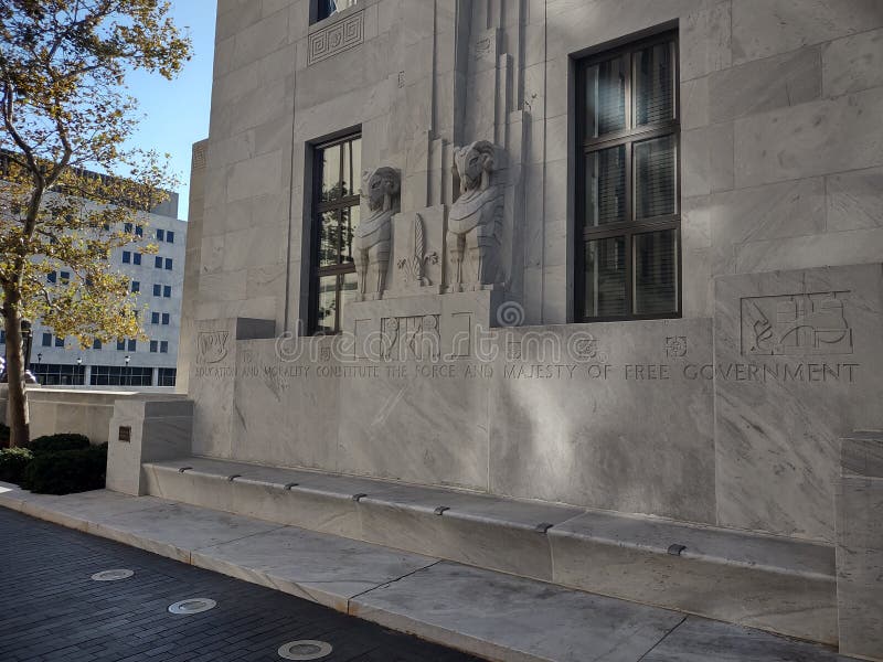 Side view law building stock photo. Image of facade - 232598204