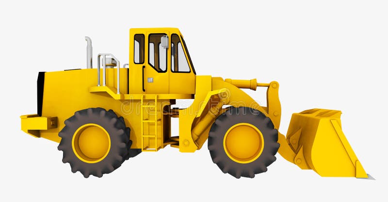 Skip loader truck stock illustration. Illustration of hauler - 61769177