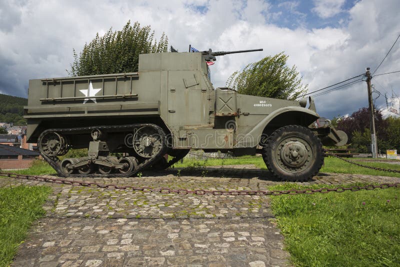 Old Half-track Military Vehicle Editorial Stock Image - Image of ...