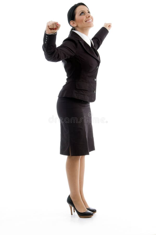 Side View of Manager Standing Stock Image - Image of occupation ...
