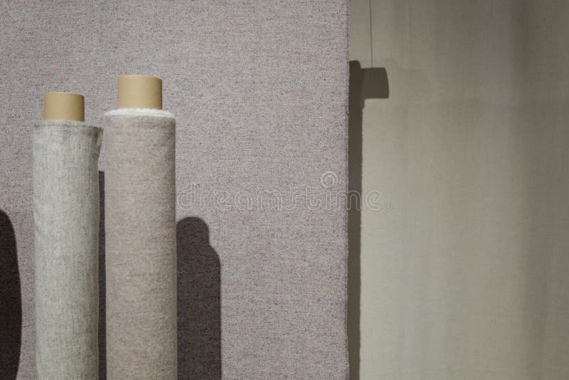 Material or Texture Board Presentation of Sheep Wool Fabric. Stock ...
