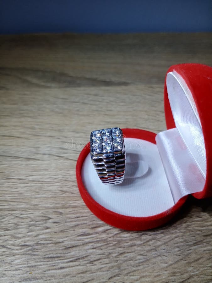 Side View of the Men`s Ring Stock Photo - Image of colored, center ...