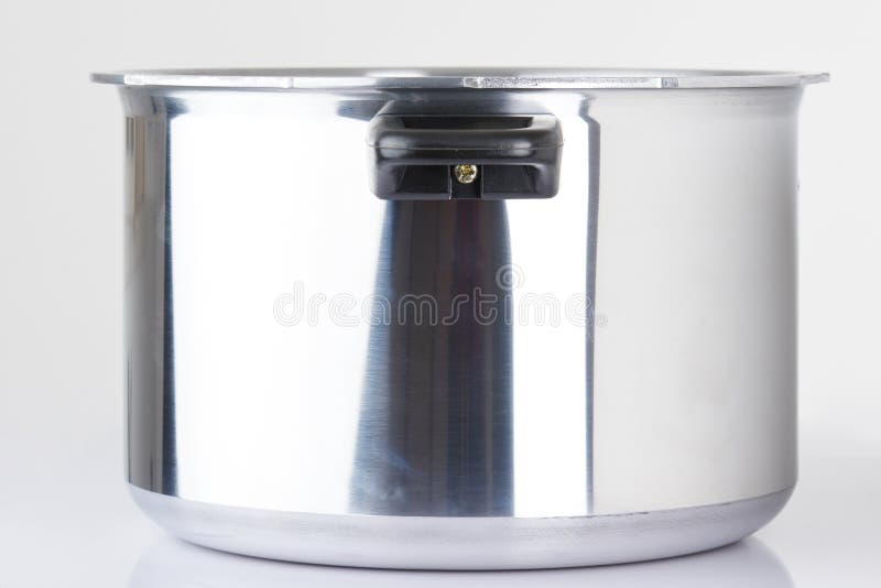 Side view of metal pot stock photo. Image of cookware - 120592766