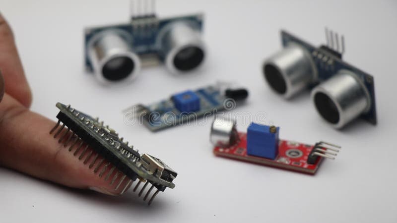 Side View of Micro Controller Board that is Programmable and Controls ...