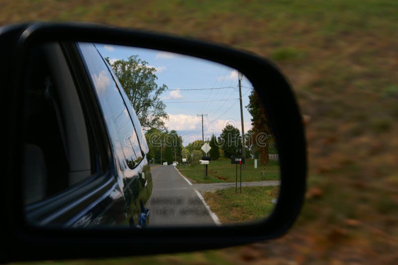 Side view mirror stock image. Image of mirror, blur, minivan - 1303825