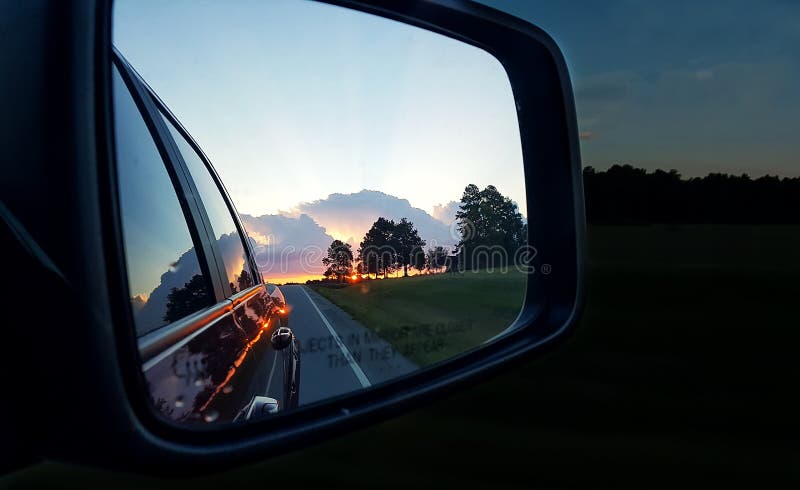 Side View Mirror stock photo. Image of outdoors, sunset - 94631034