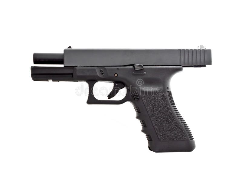 Unloaded Handgun stock image. Image of sight, army, profile - 8348907