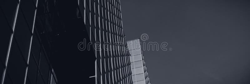Side View of Modern Office Buildings Stock Image - Image of tower, copy ...