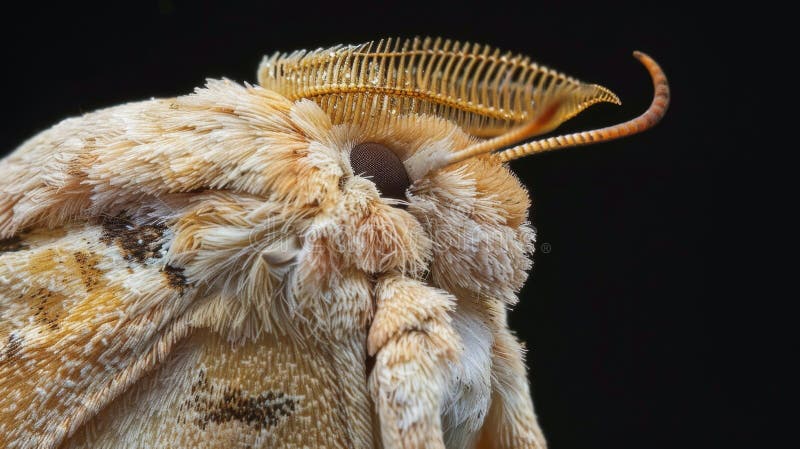 A Side View of a Moths Proboscis Revealing the Smooth yet Durable ...