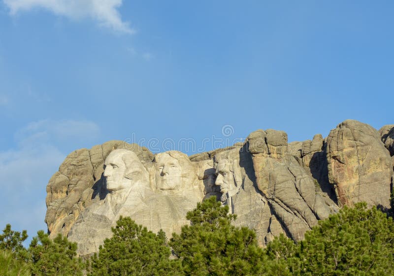 Mount Rushmore side view stock image. Image of view - 118968427