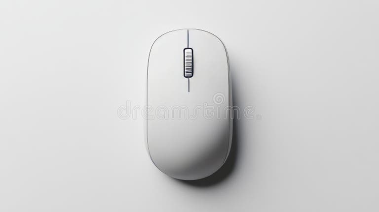 A Side View of a Mouse, with Clear Details, Positioned on a White ...